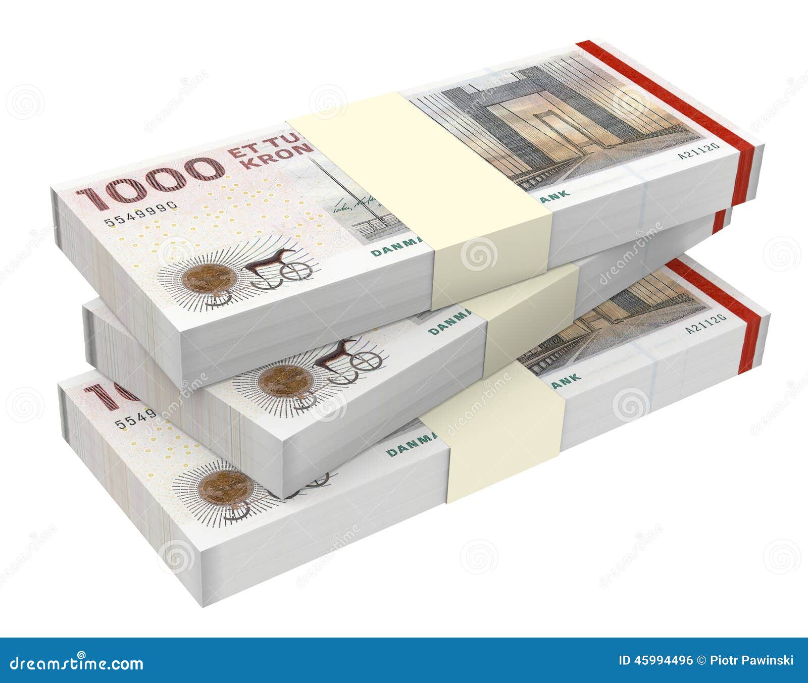 Deense Die Kroon Op Witte Achtergrond Wordt Geïsoleerd Stock ...