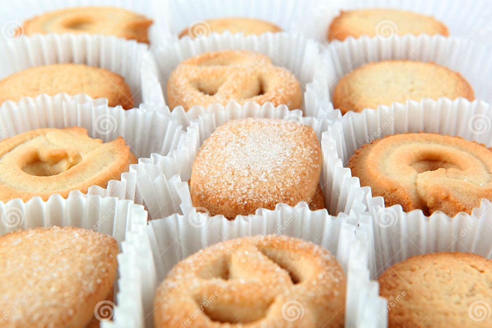 Deense koekjes stock afbeelding. Image of deeg, textuur - 12426745