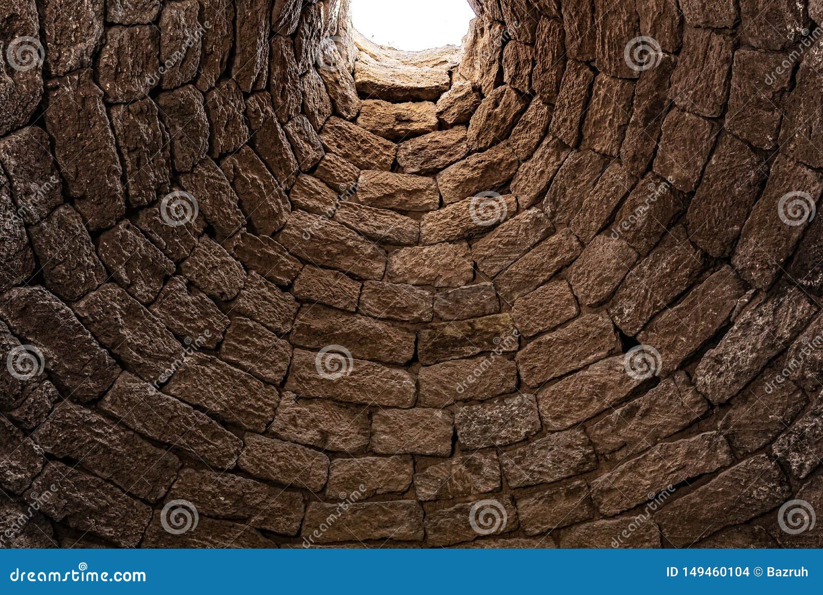 Deep ancient well inside stock photo. Image of islam - 149460104