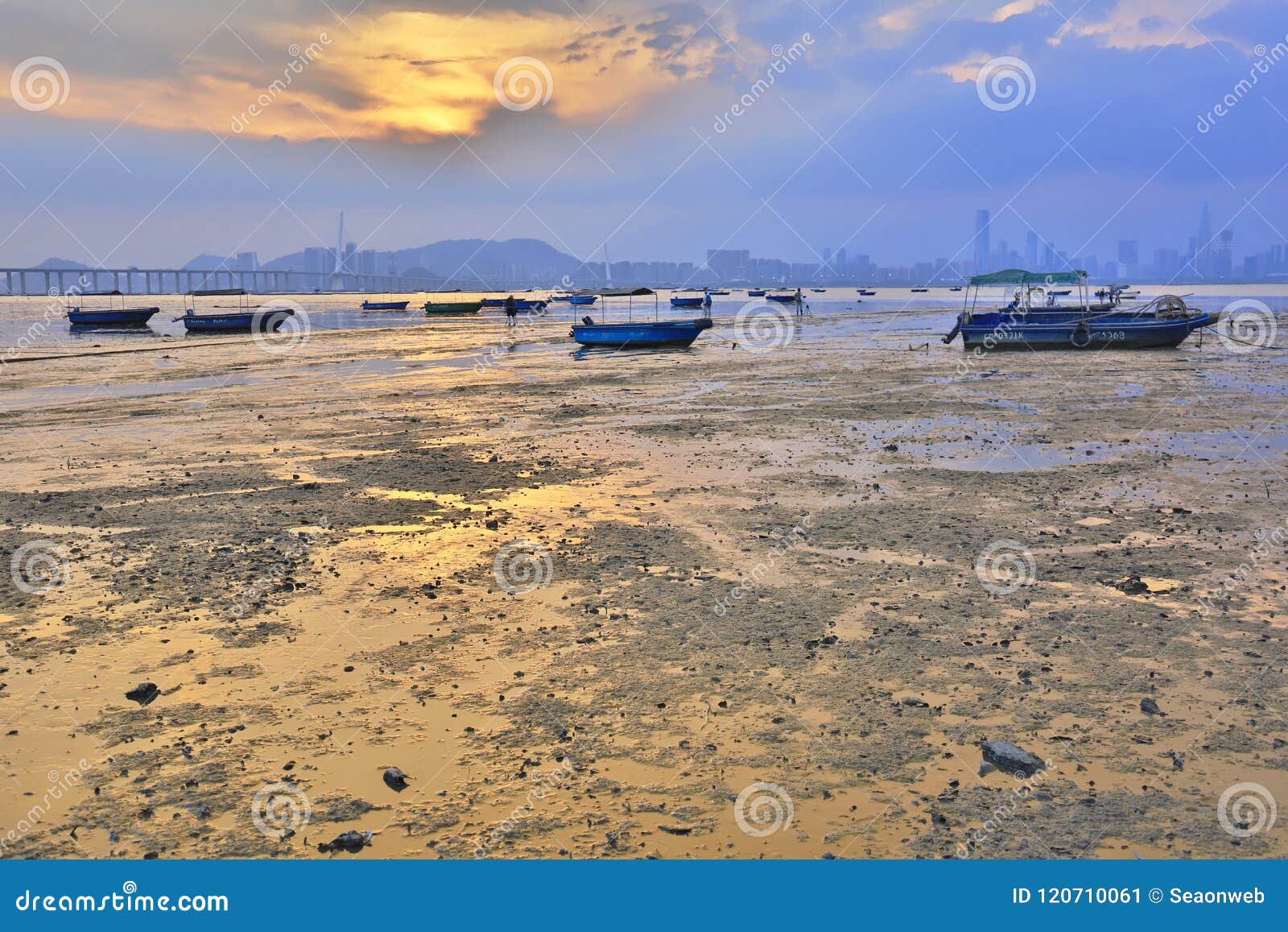 Deep Bay, Shenzhen Bay, View at Hk Stock Image - Image of cloud, ocean ...