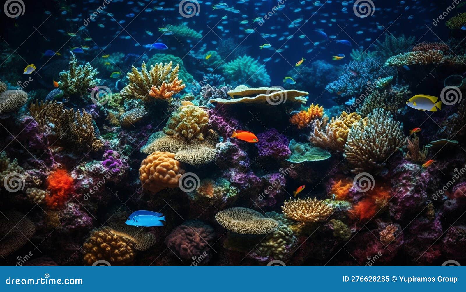 Deep Below, Natural Beauty in Underwater Landscape Generated by AI ...