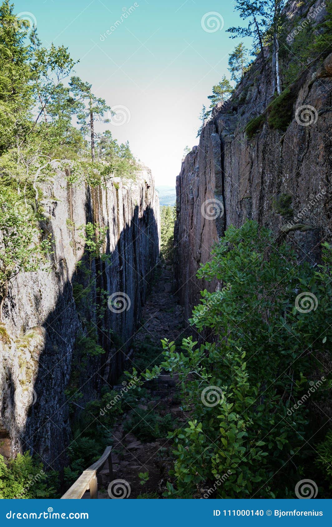 A Big Ravine, Gap in the Mountain Stock Photo - Image of nature, cliff ...