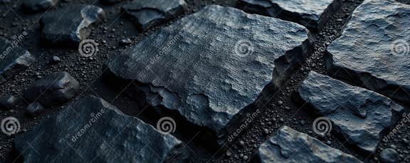 Deep Black Coarse-grained Stone; Uneven Surface Abstract Texture ...
