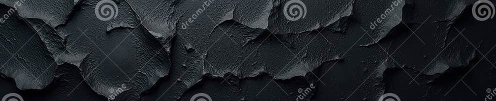 Deep Black Rolled Ink Rough Textured Surface Black and White Black ...