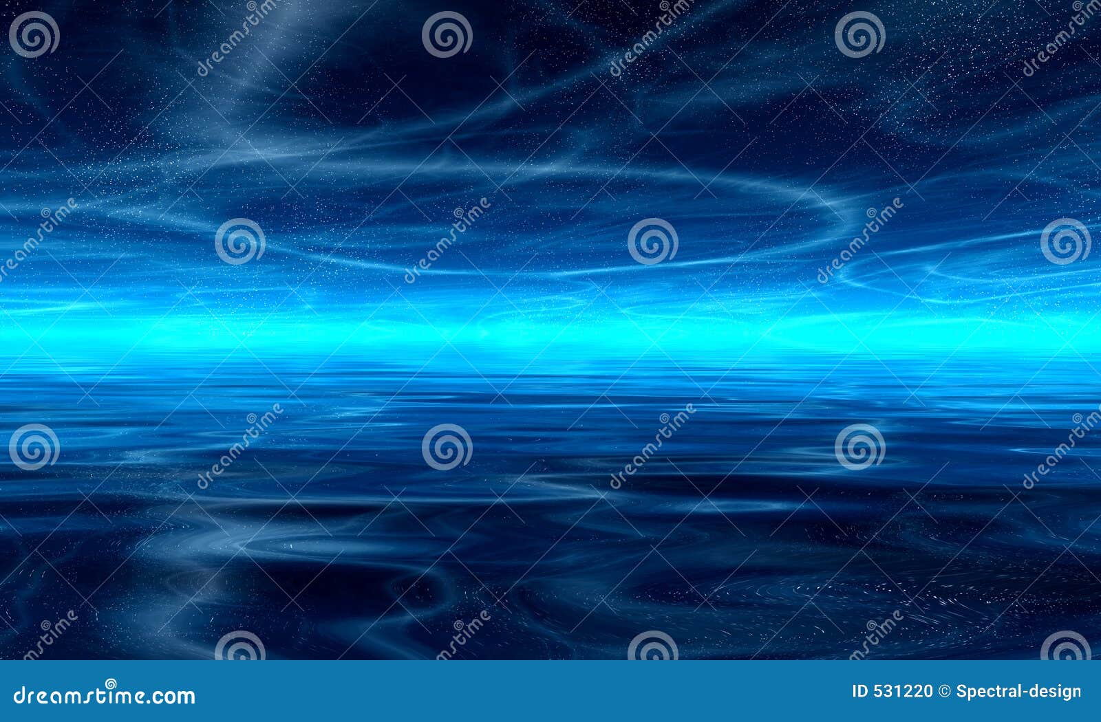 Deep Blue stock illustration. Illustration of clouds, horizon - 531220