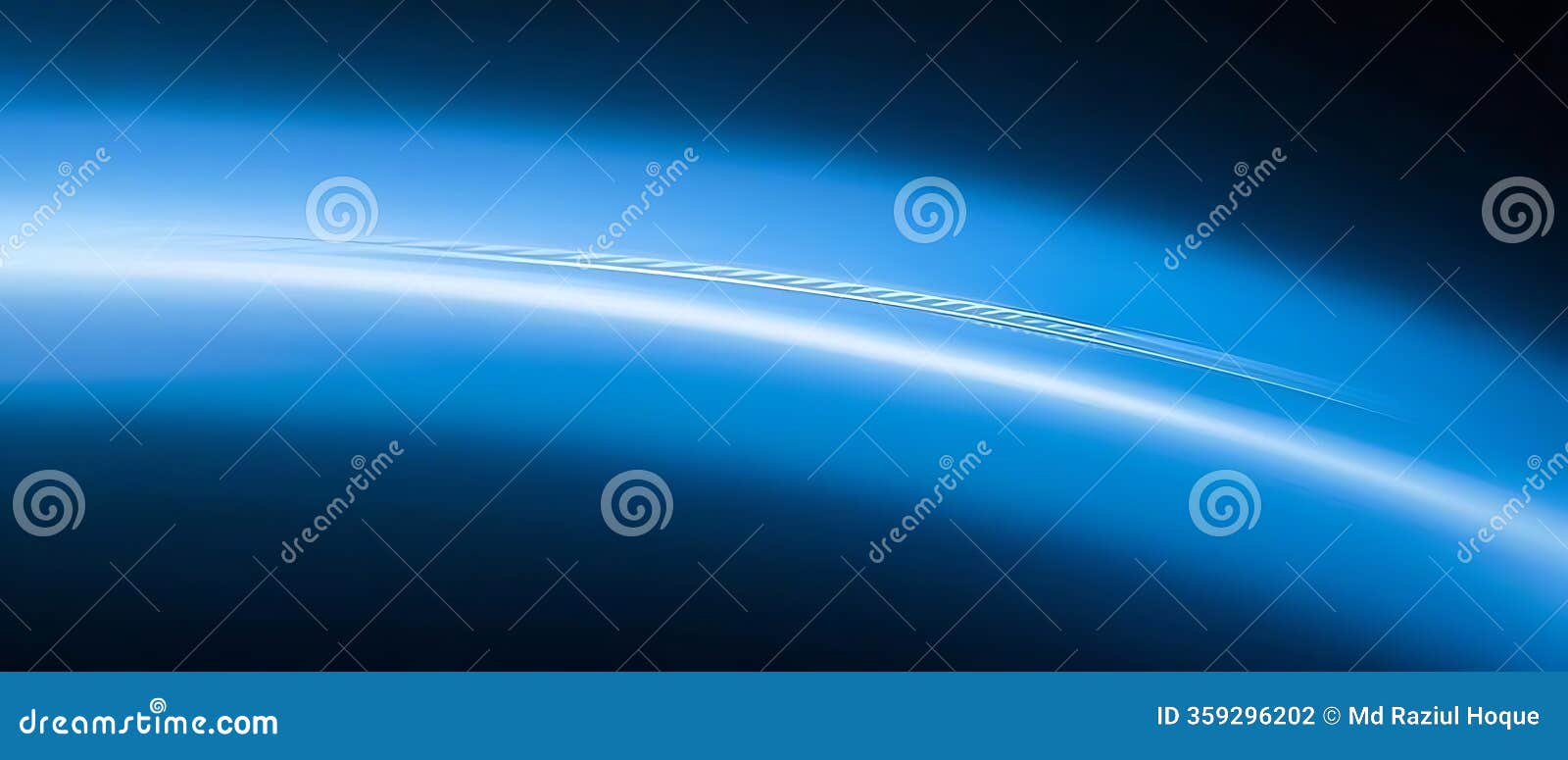 Deep Blue Abstract Glow with Soft Light Waves Stock Illustration ...