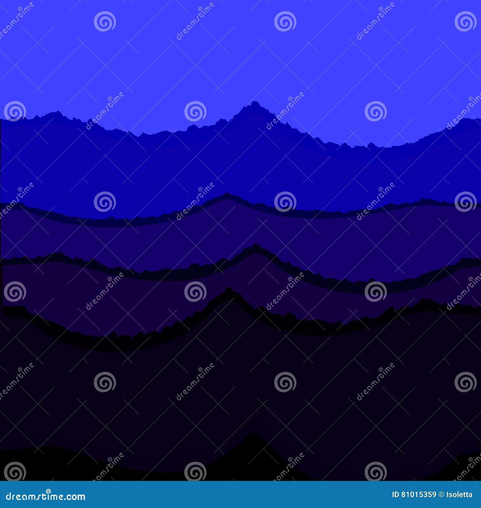 Deep Blue Abstract Background. Stock Illustration - Illustration of ...