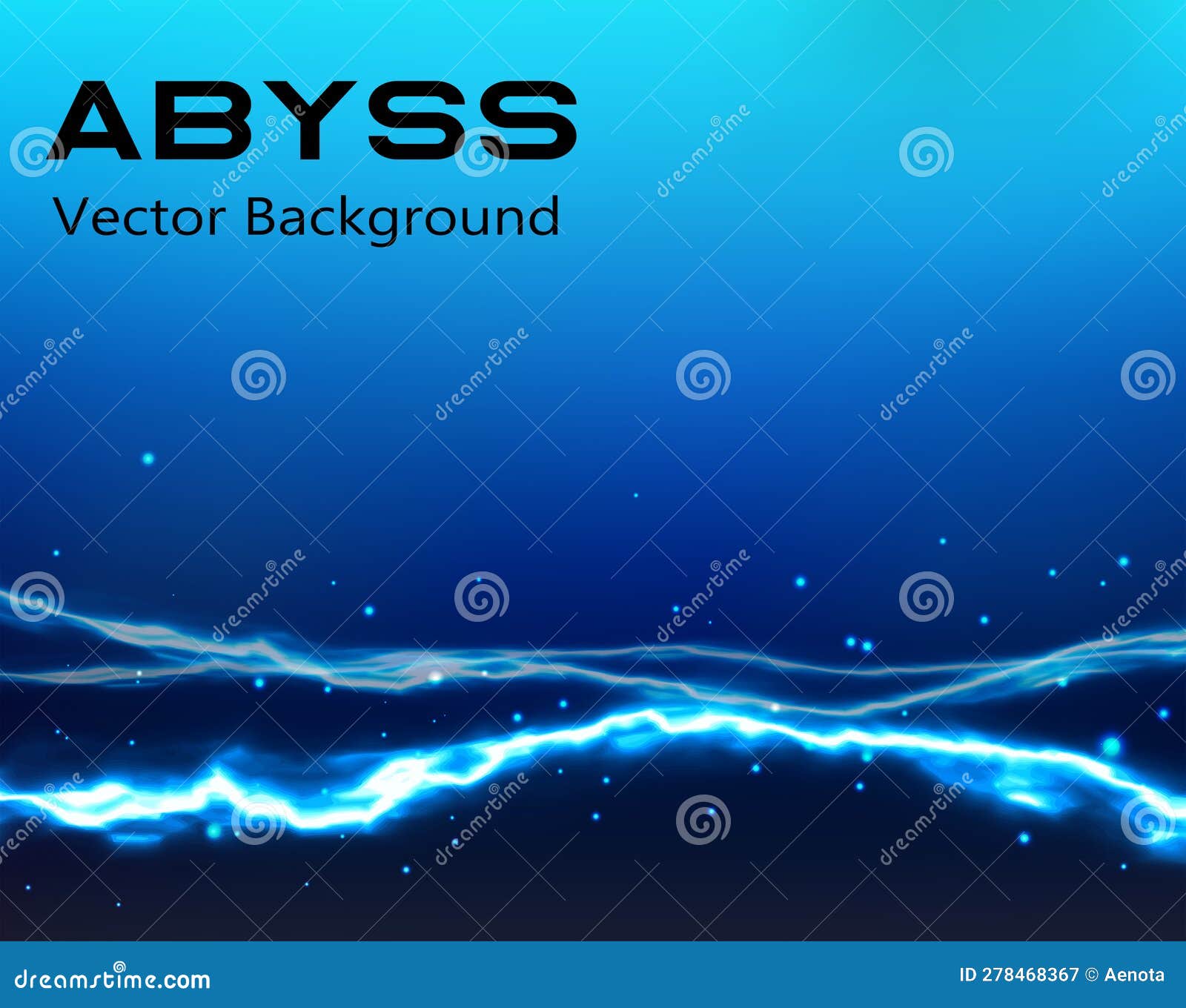 Deep Blue Abyss Vector - Vector Bosom of Sea Stock Vector ...