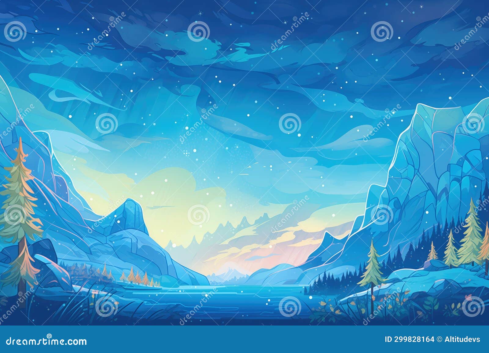 Mountainscape Cartoons, Illustrations & Vector Stock Images - 1781 ...