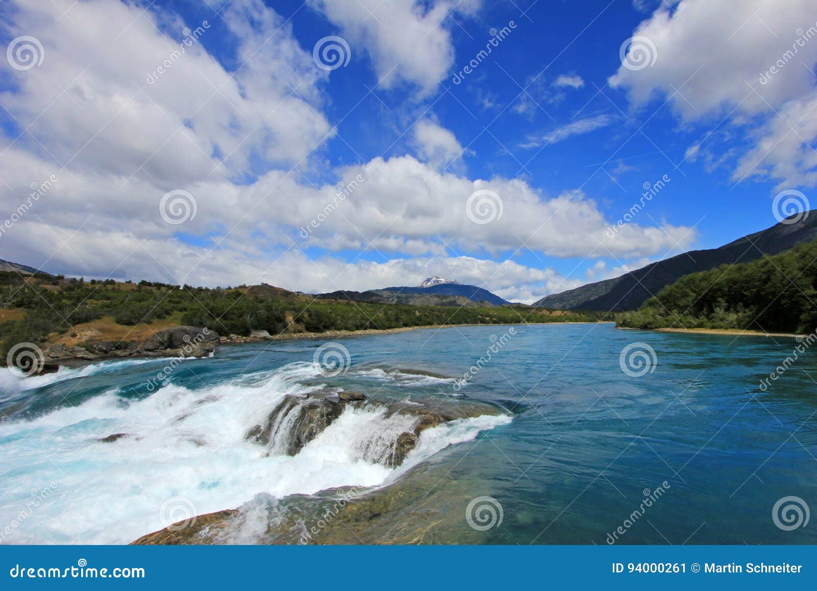 Deep Blue Baker River, Chile Stock Image - Image of highway, carretera ...