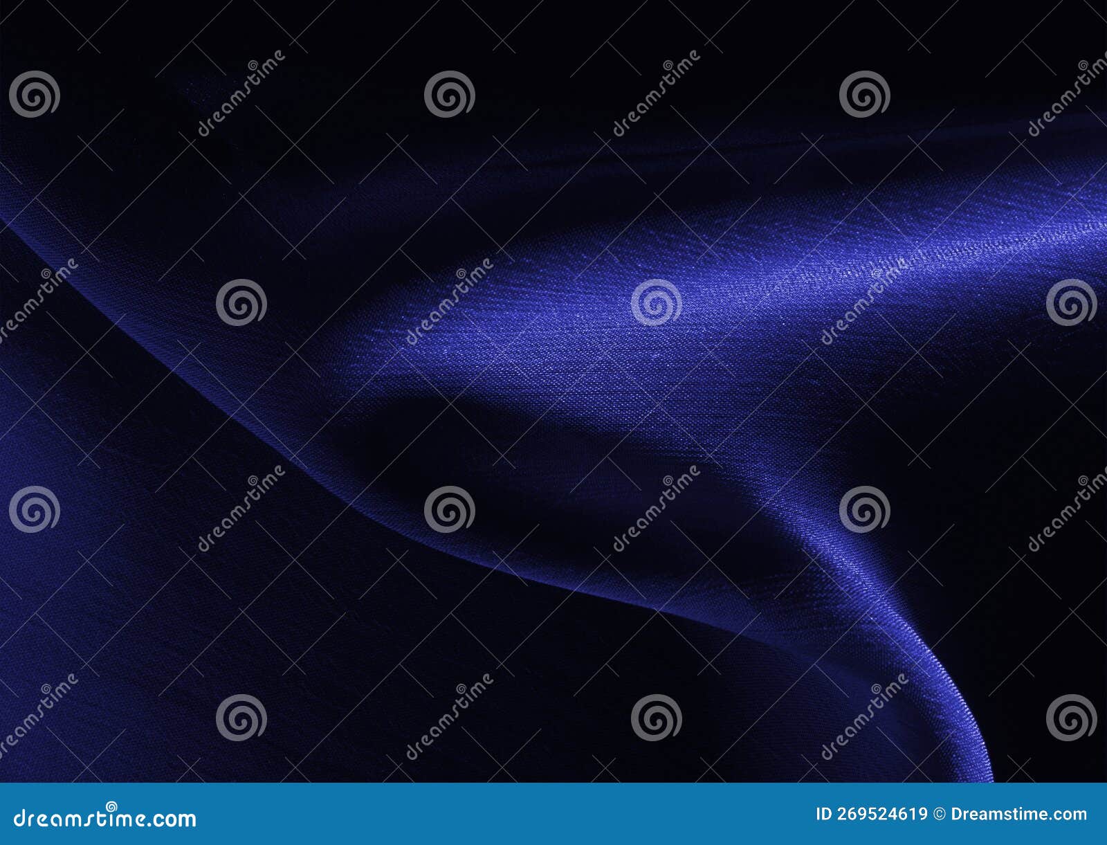 Deep Blue Cloth Texture Background. Natural Material Pattern Cover 3D ...