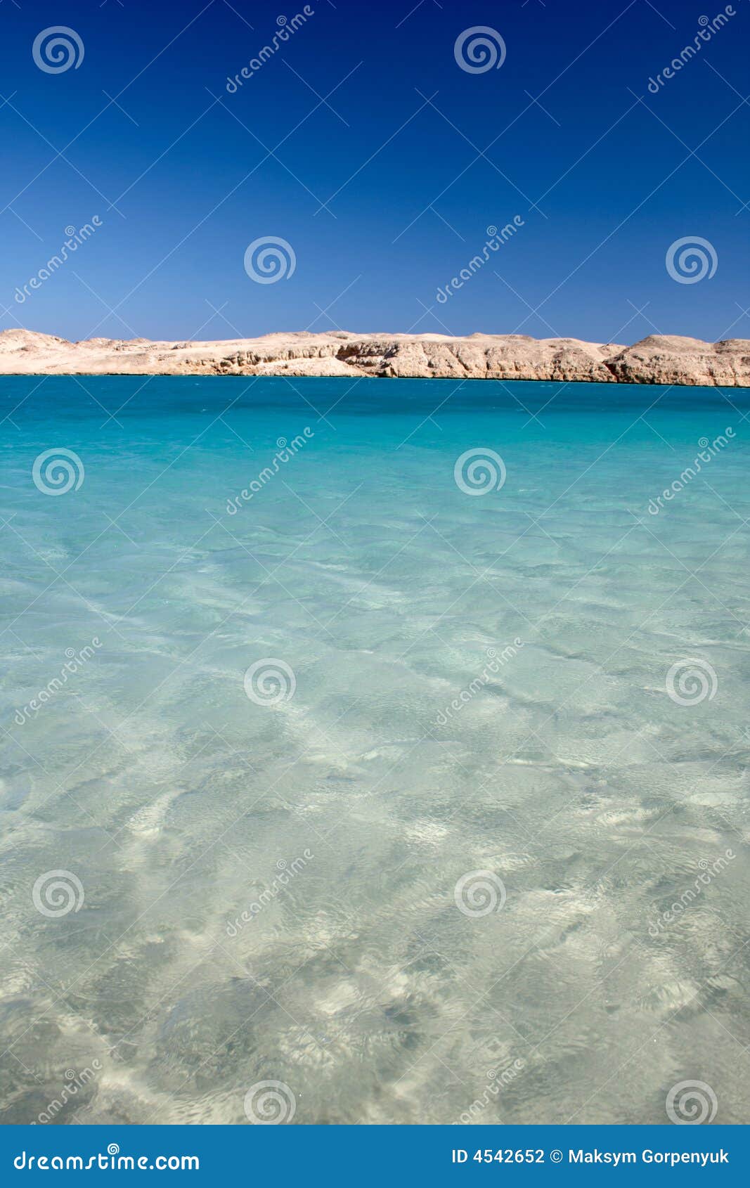 Deep Blue Color of Water in Red Sea Stock Photo - Image of coastal ...