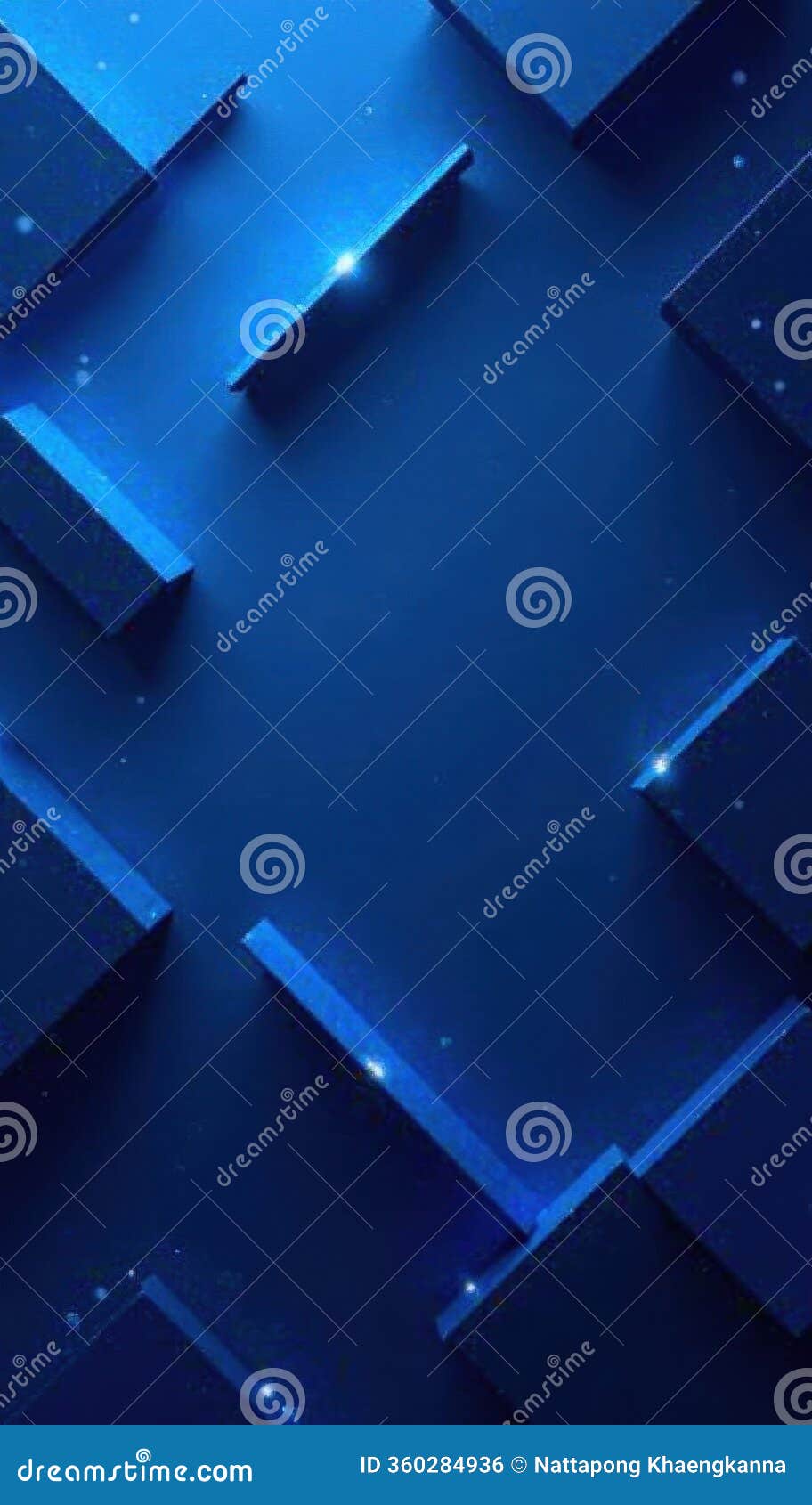 Deep Blue Geometric Shapes, Sharp Angles, Abstract Tech Backdrop, Blue ...
