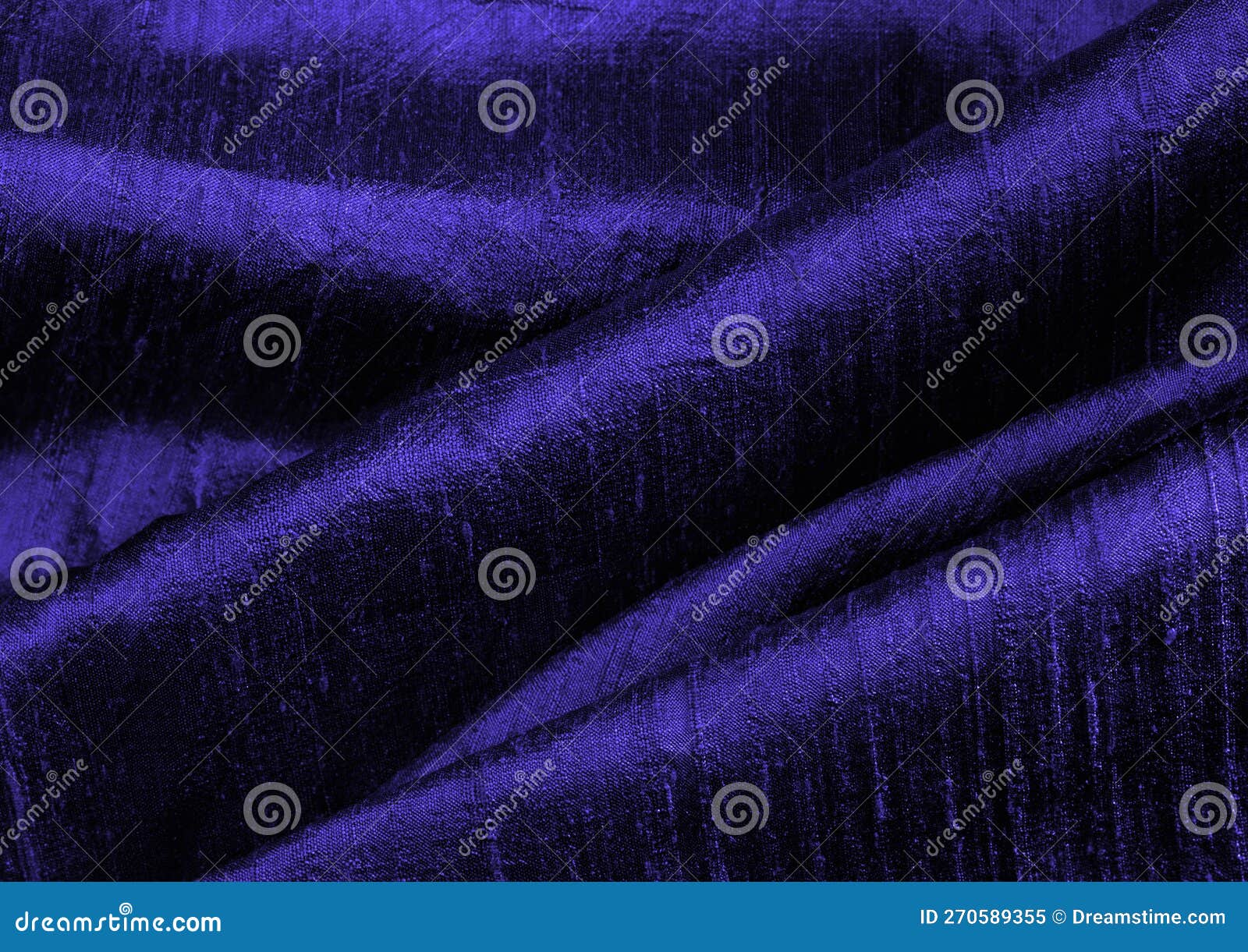 Deep Blue Glossy Cloth Texture Background. Natural Textile Material ...