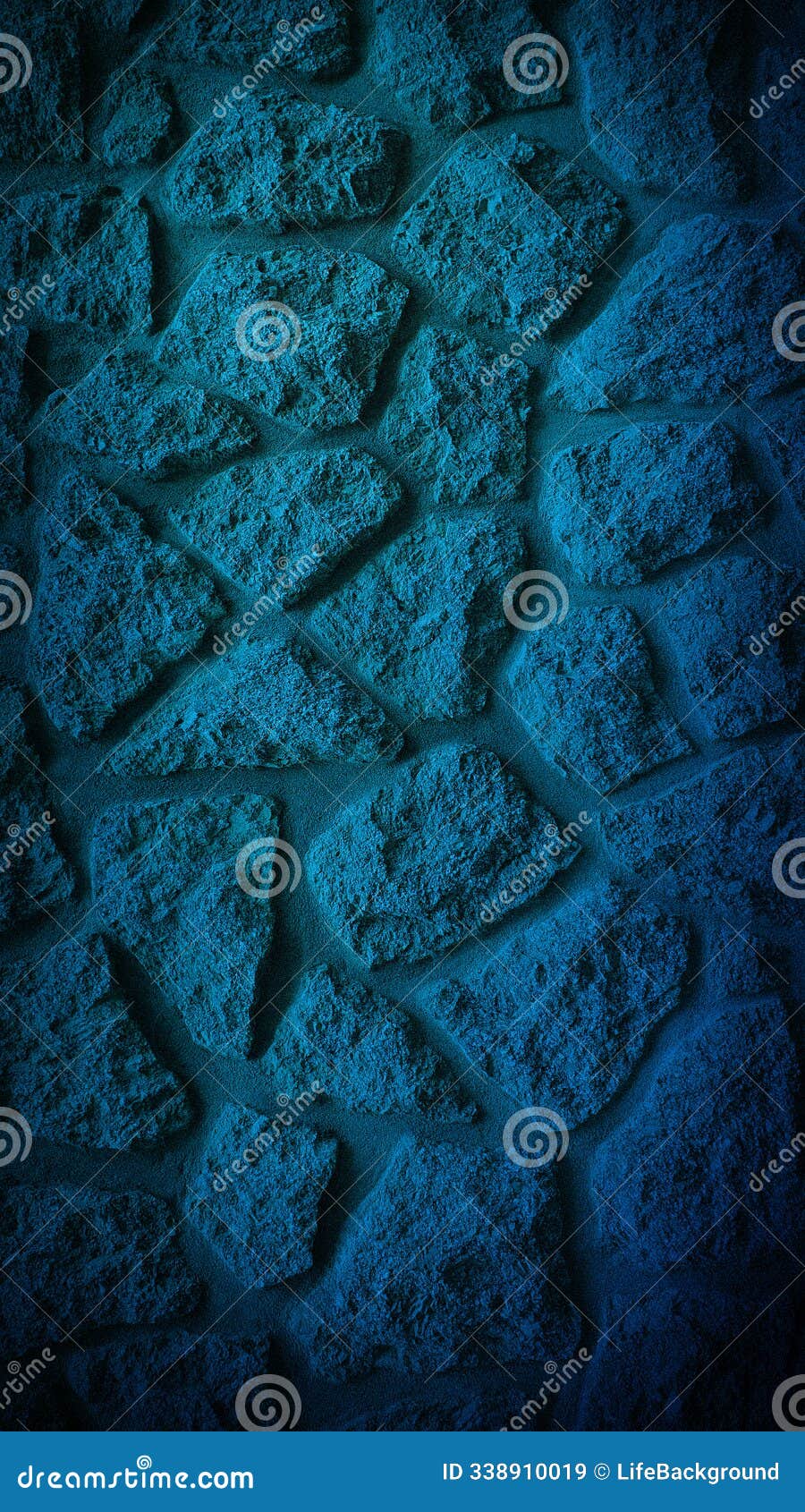 Deep Blue Grainy Stone Wall Texture with Subtle Gradients, Ideal for ...