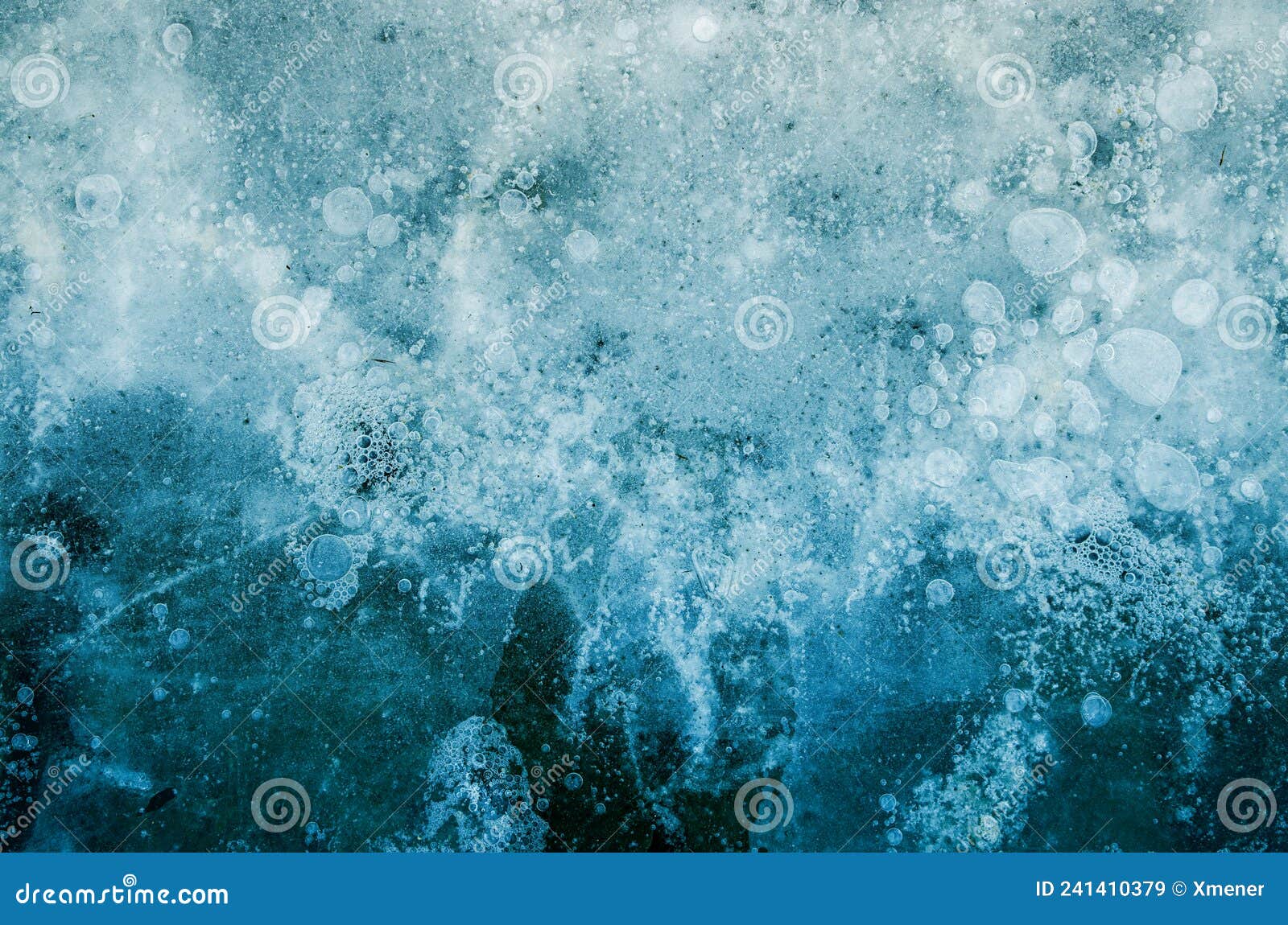 Deep Blue Ice with Rounded Bubbles Stock Image - Image of winter, cold ...