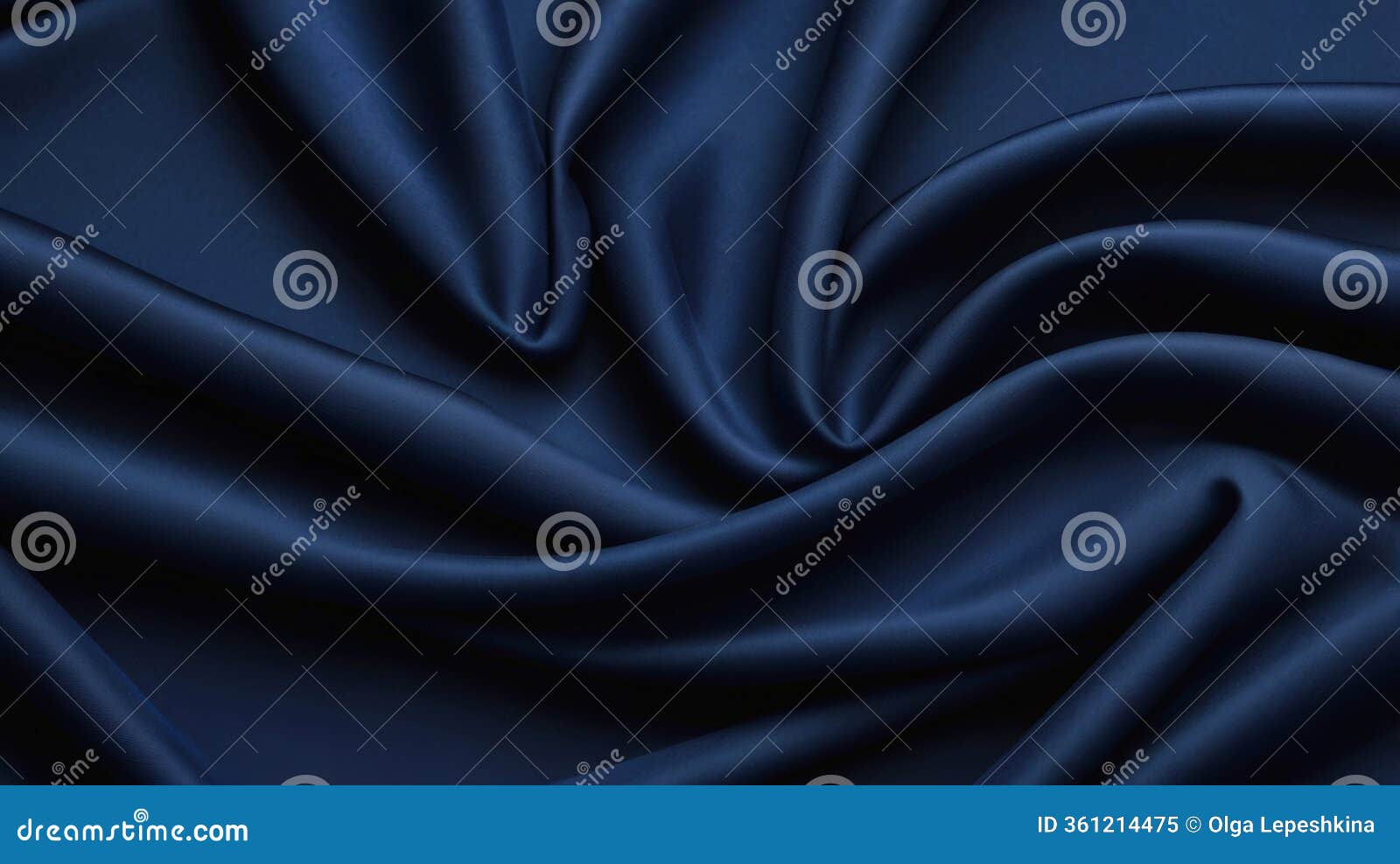 Deep Blue Matte Fabric Texture with Flowing Folds and Soft Gradients ...