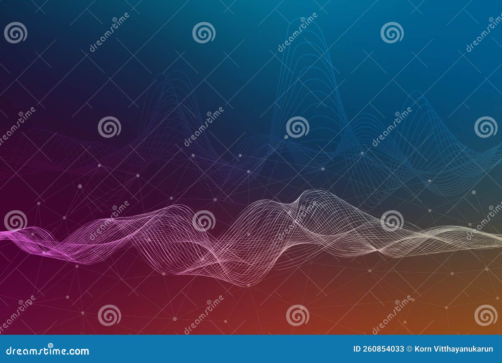 Deep Blue Mix Colors Gradient with Wave Form Movement Effect ...