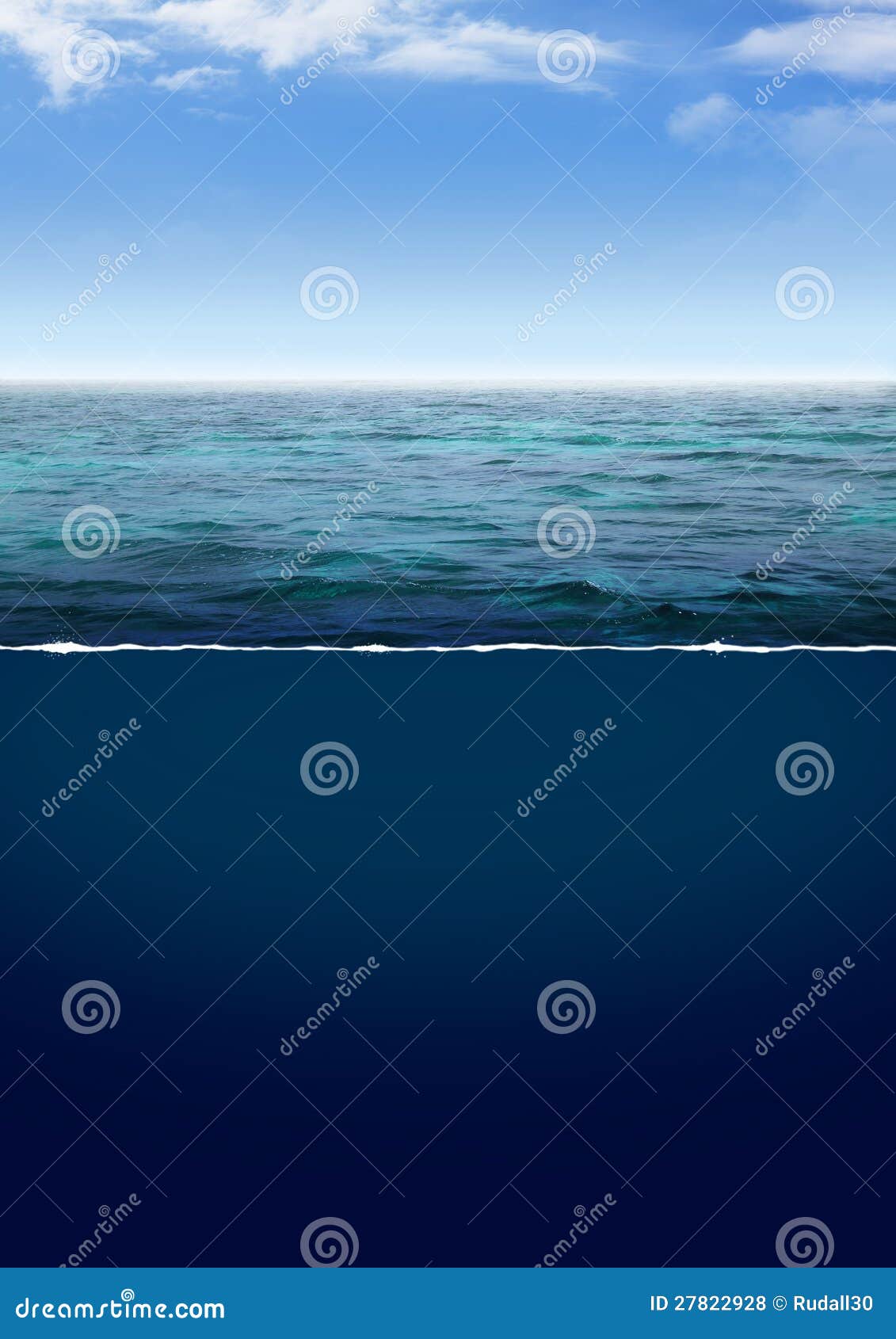Deep Blue Ocean stock photo. Image of depth, abstract - 27822928