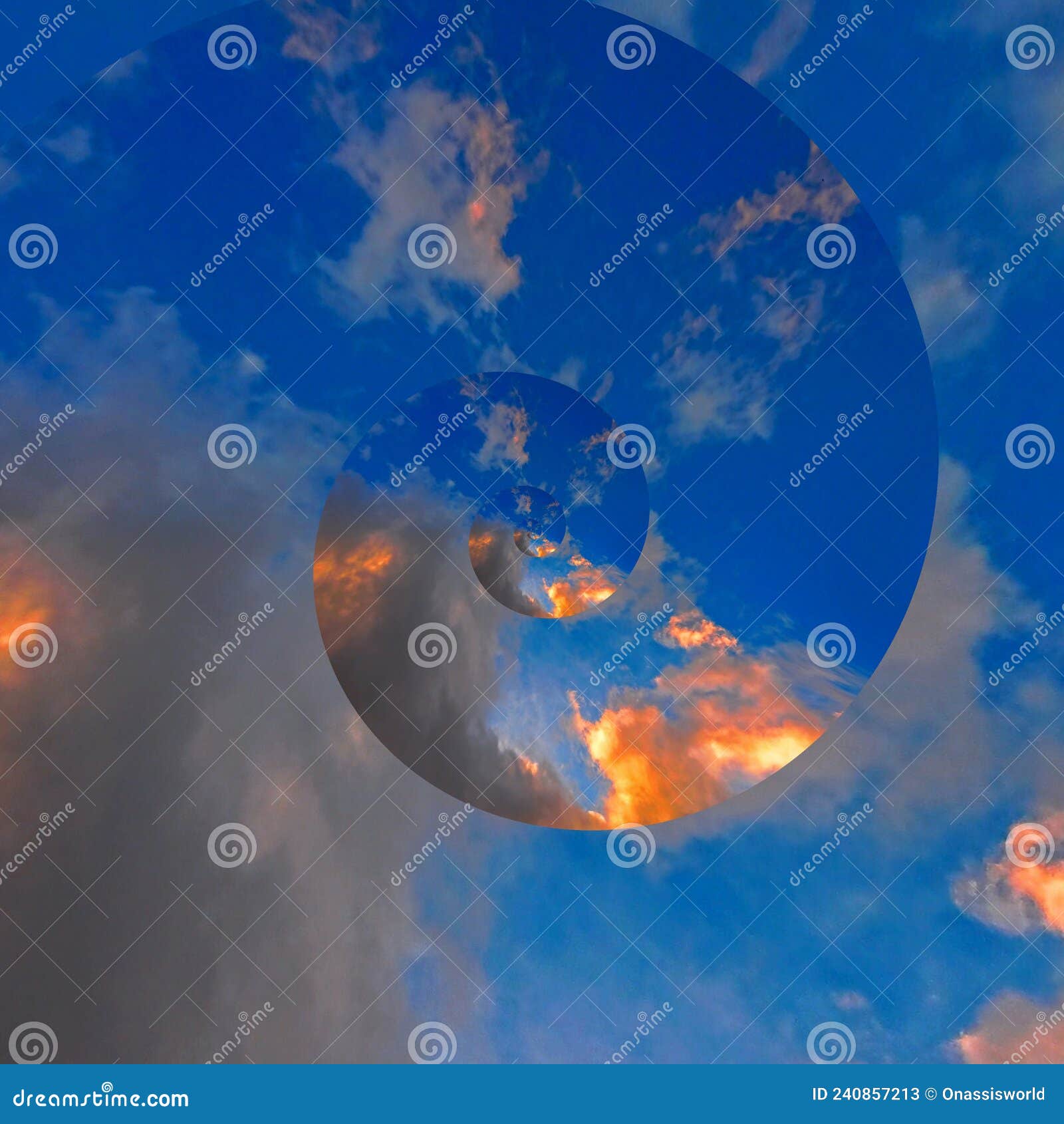 Deep Blue Orange Abstract Shapes and Blurs Abstract Background Stock ...