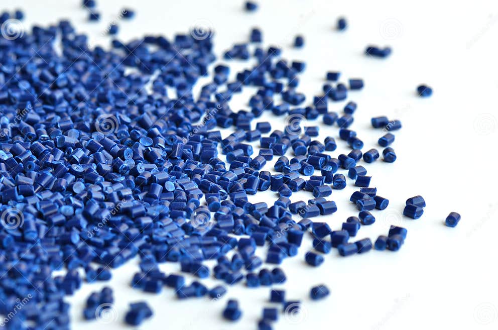 Deep blue polymer resin stock image. Image of granule - 35363669