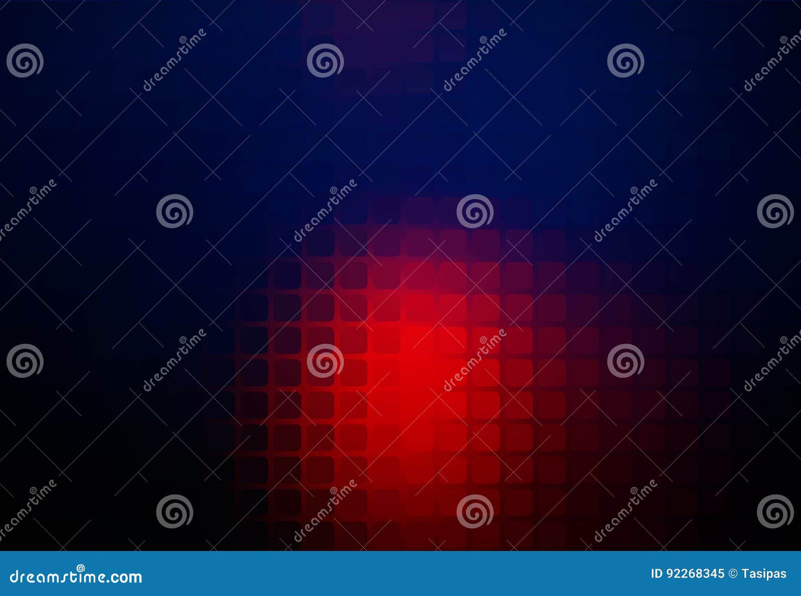 Deep Blue and Red Abstract Rounded Mosaic Background Stock Vector ...