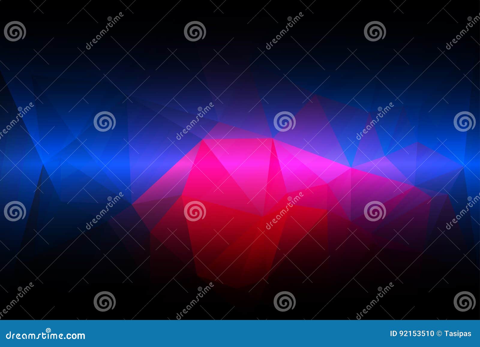 Deep Blue and Red Low Poly Background Stock Vector - Illustration of ...