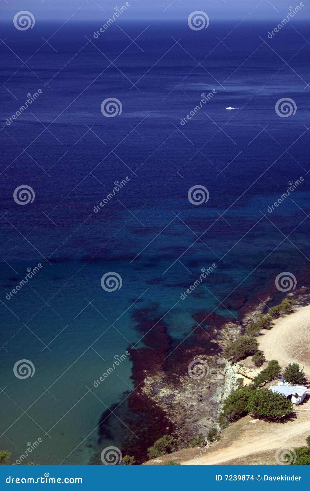Deep Blue Sea stock photo. Image of summer, deep, cyprus - 7239874