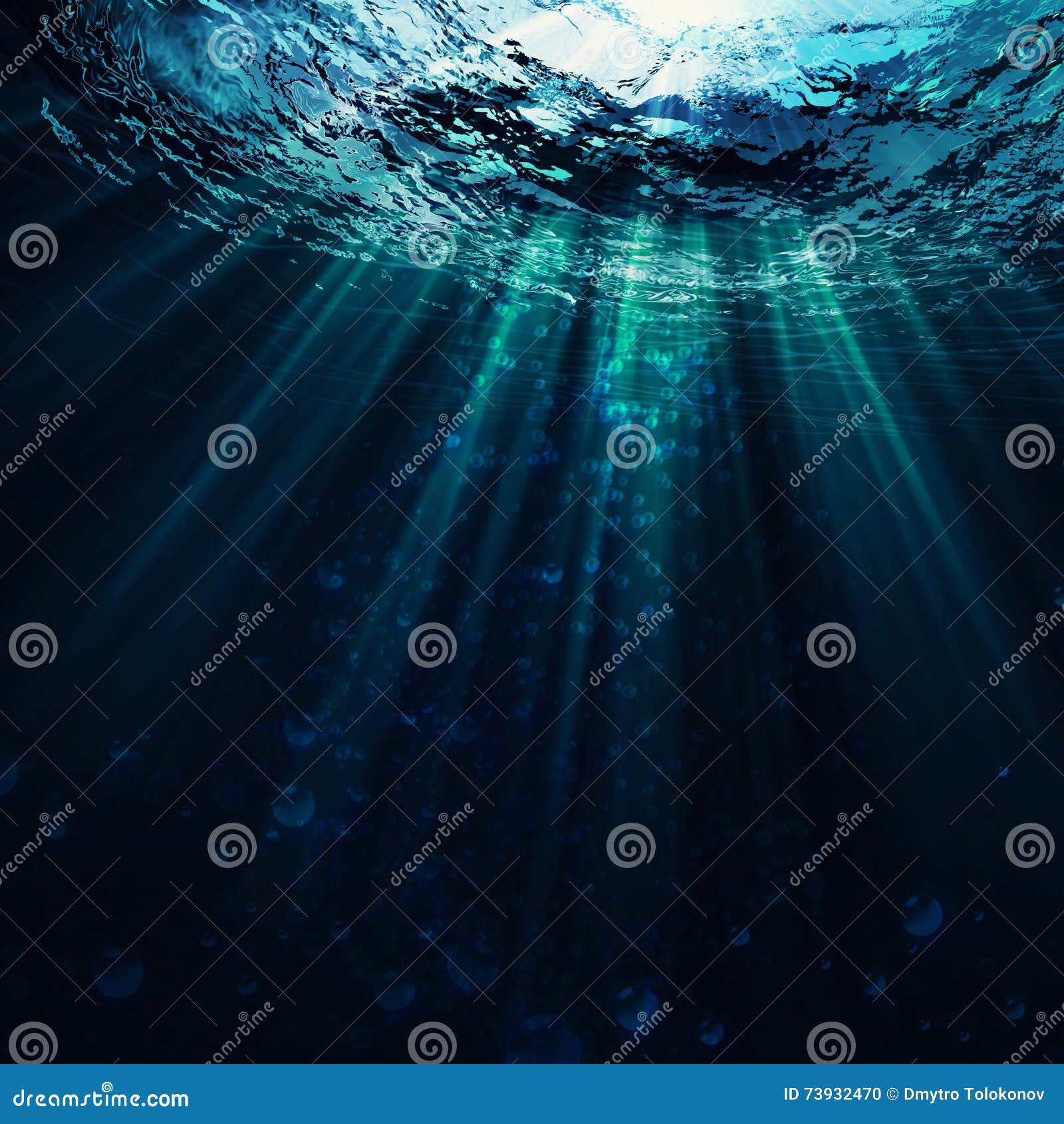Deep Blue Sea stock photo. Image of beauty, natural, environment - 73932470