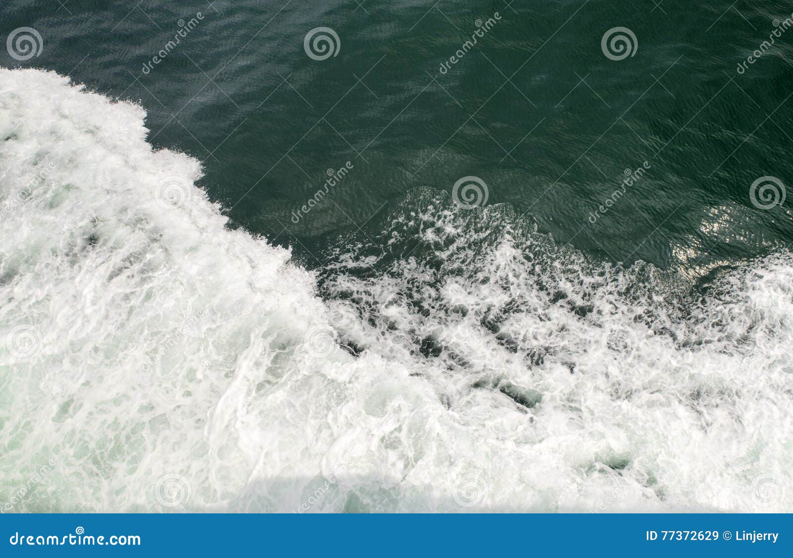 Deep Blue Sea with Foam on the Surface Stock Image - Image of deep ...