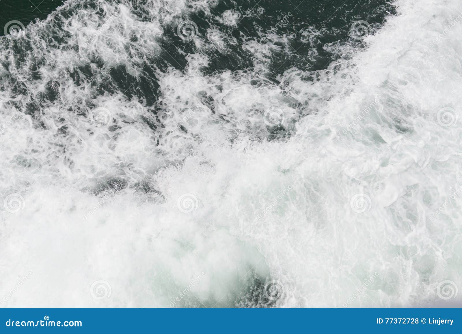Deep Blue Sea with Foam on the Surface Stock Photo - Image of beautiful ...
