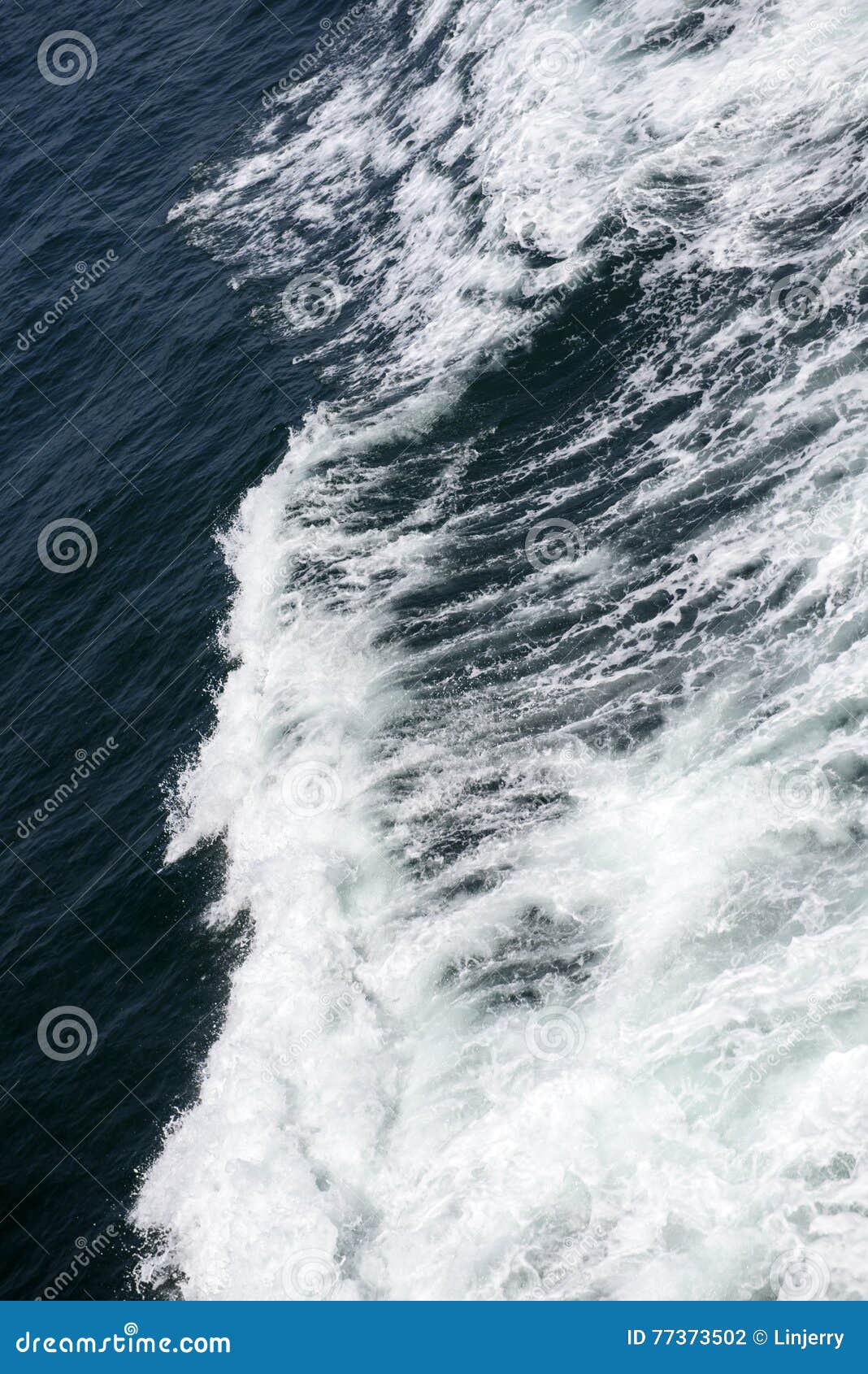 Deep Blue Sea with Foam on the Surface Stock Photo - Image of deep ...