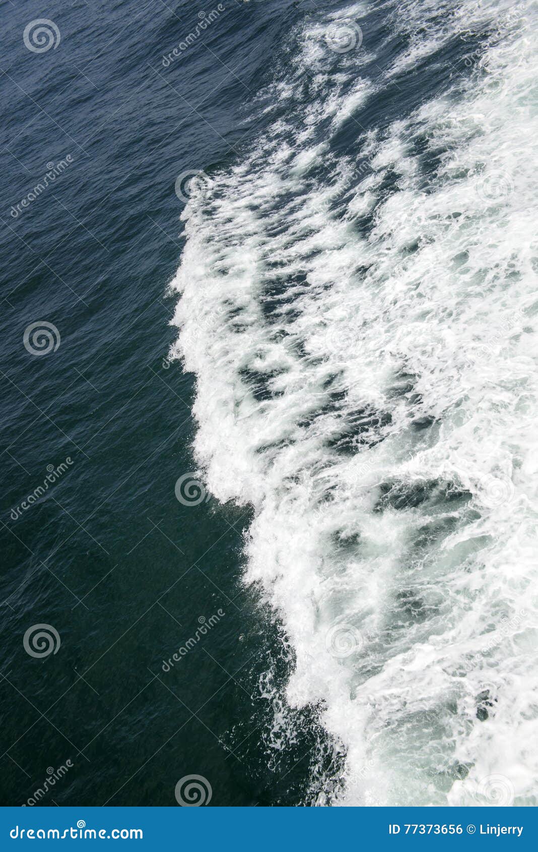 Deep Blue Sea with Foam on the Surface Stock Photo - Image of active ...