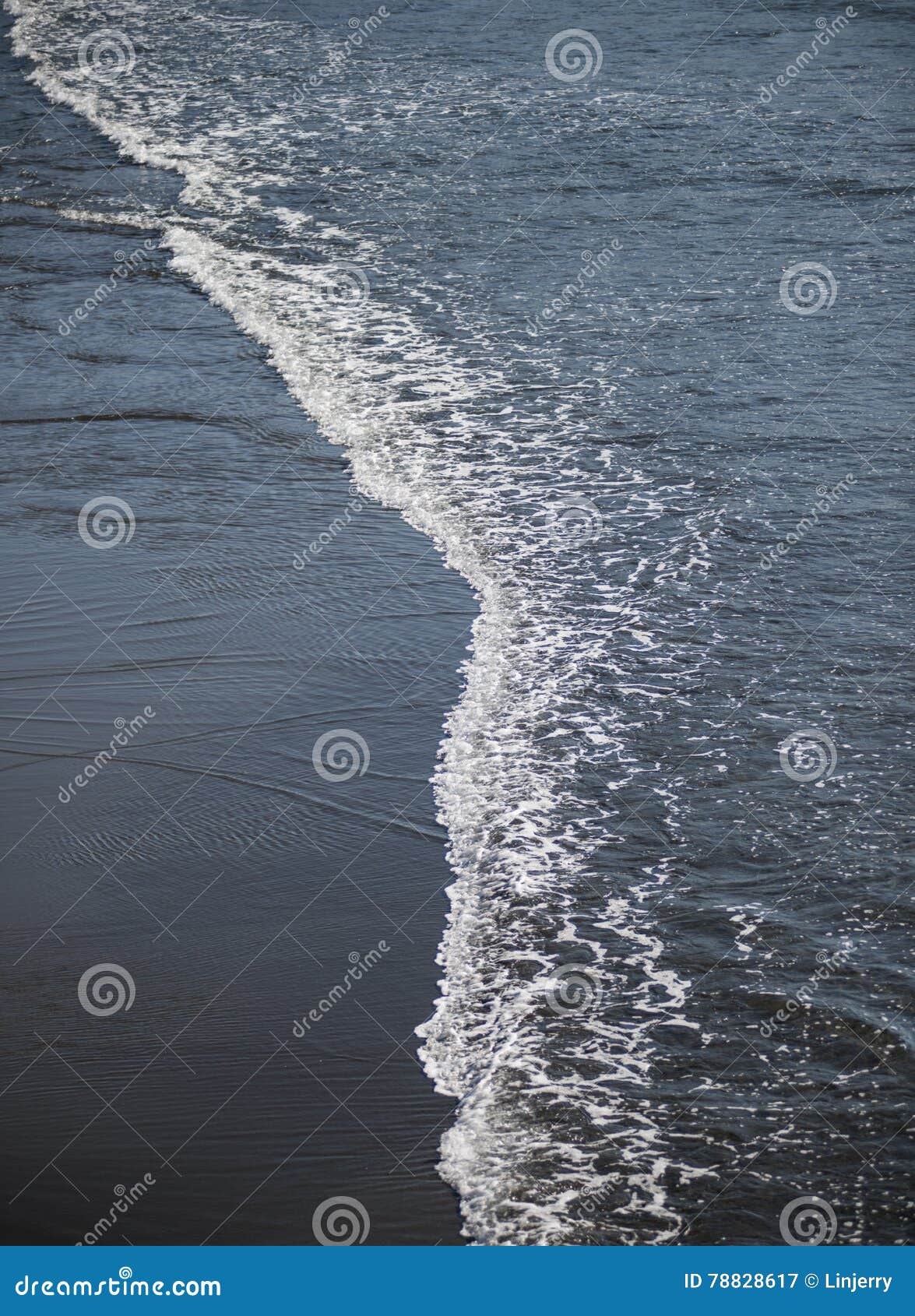Deep Blue Sea with Foam on the Surface Stock Image - Image of fresh ...
