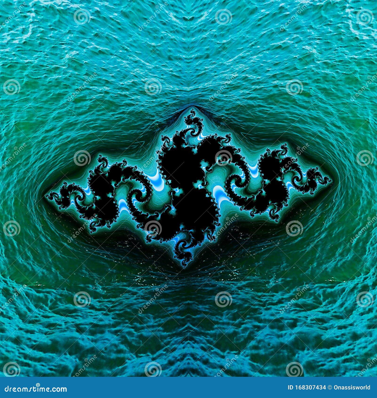 Deep Blue Sea Water Abstract Background Stock Illustration ...