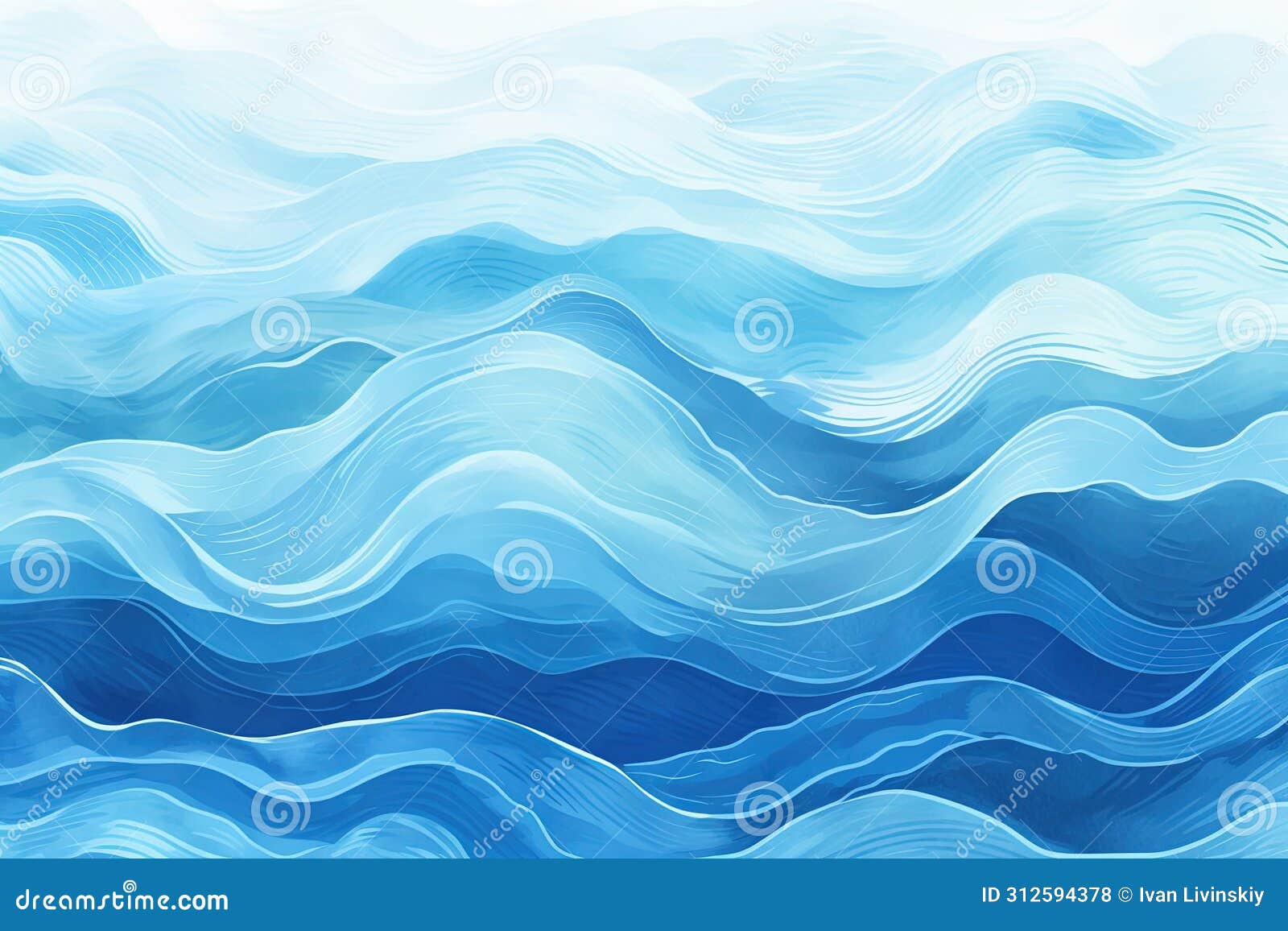 Deep Blue Sea Water Waves Gradient Lines Abstract Pattern Background ...