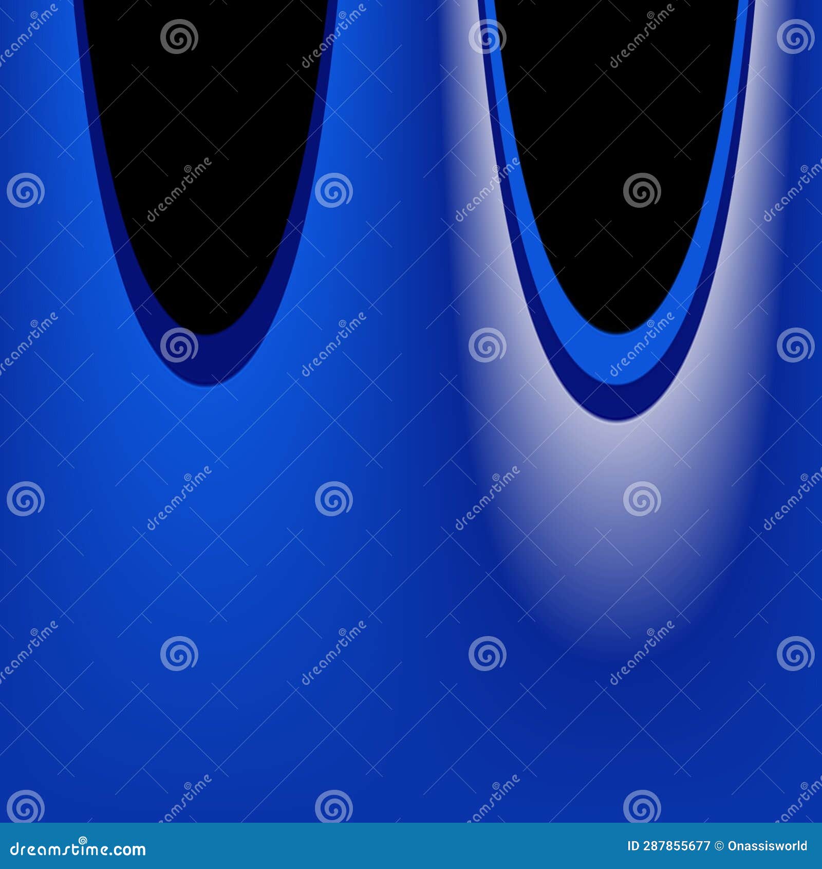 Deep Blue Shades Shapes and Blurs Abstract Background Stock ...