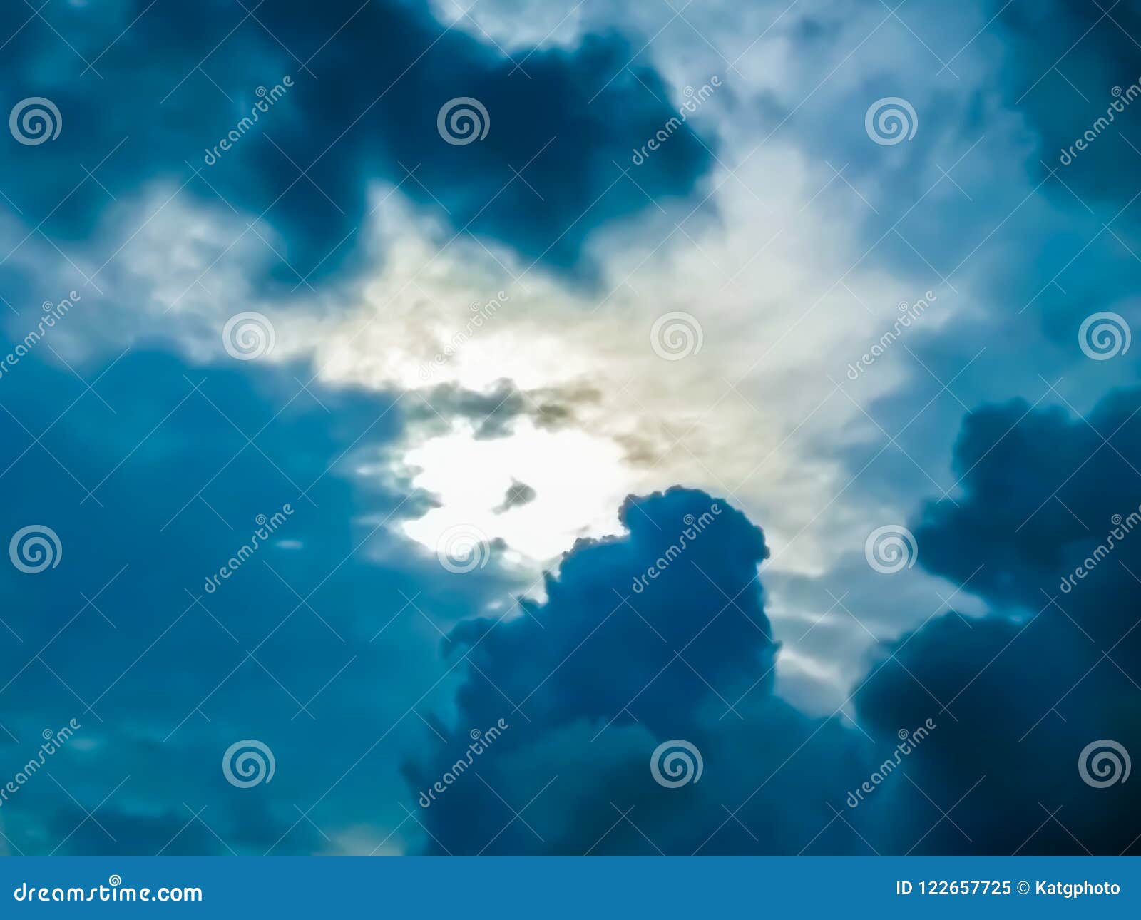 Deep Blue Sky Clouds Background Stock Image - Image of cloudy, white ...