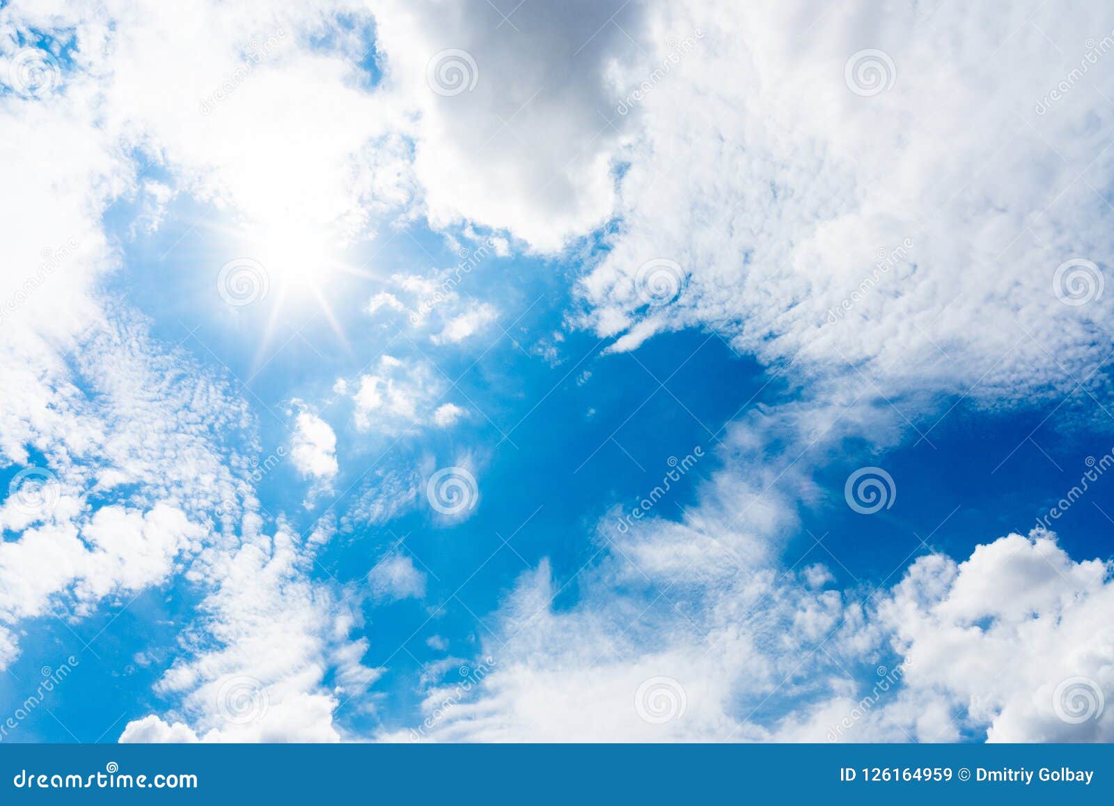 Deep Blue Sky and Clouds, May Be Used As Background. Stock Image ...