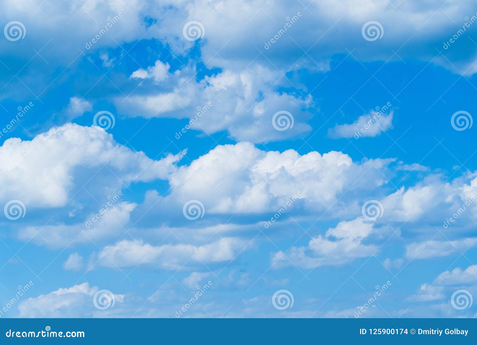 Deep Blue Sky and Clouds, May Be Used As Background. Stock Photo ...