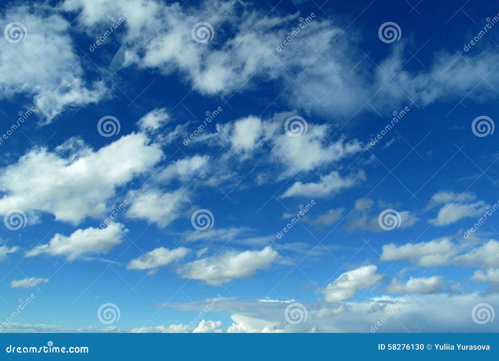 Deep blue sky and clouds stock photo. Image of clear - 58276130