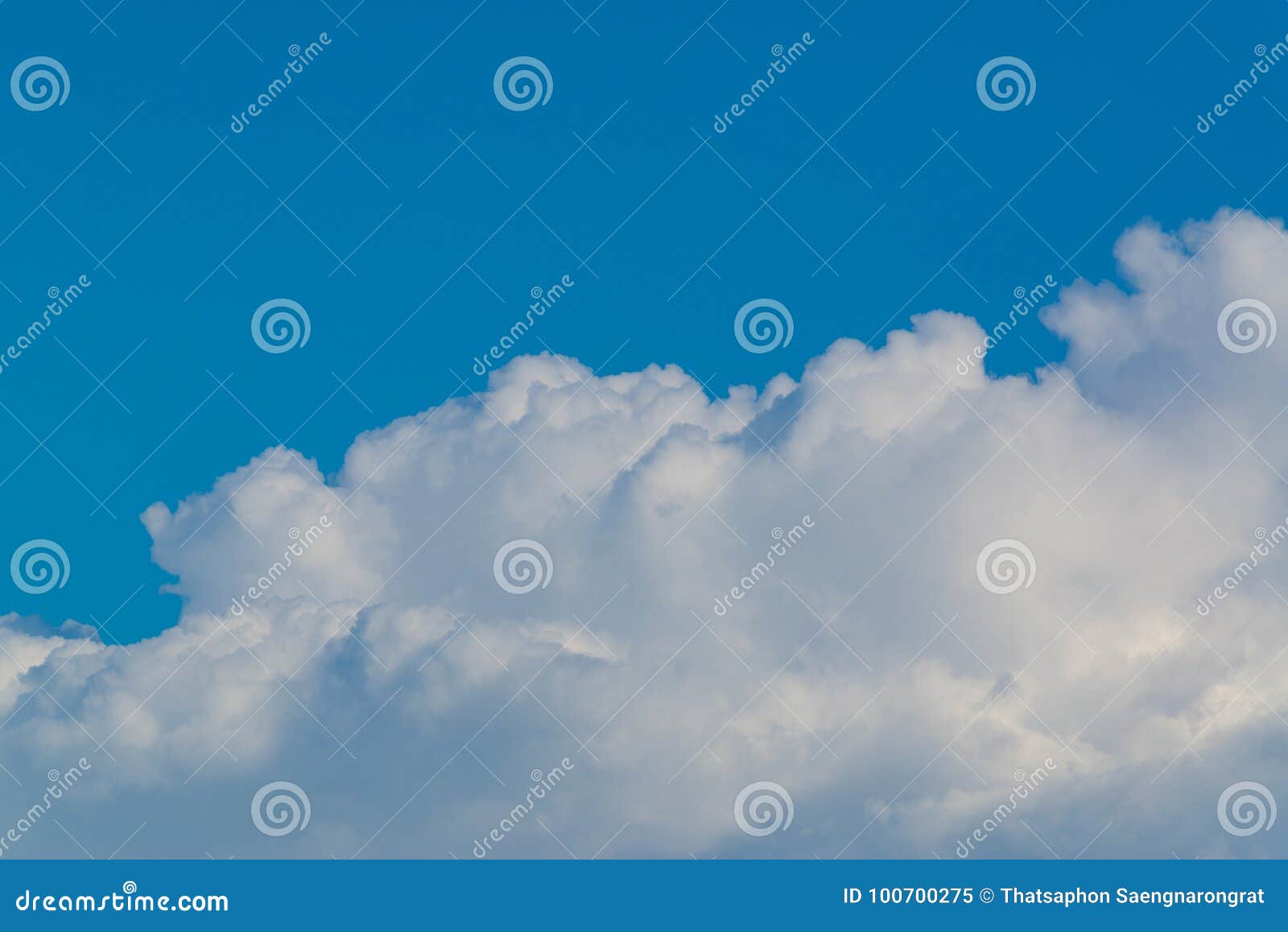 Deep Blue Sky and Clouds, White Cloud. Stock Image - Image of effect ...