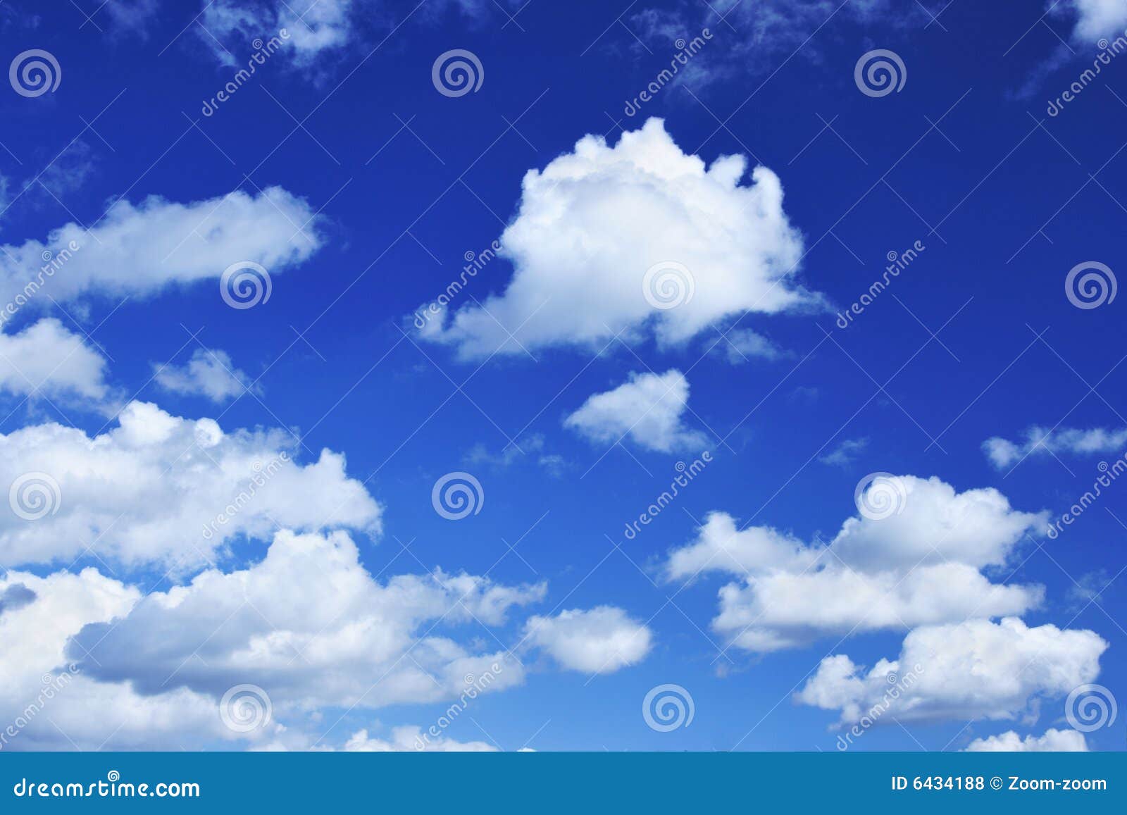Deep Blue Sky and Lots Small Clouds Stock Photo - Image of overcast ...