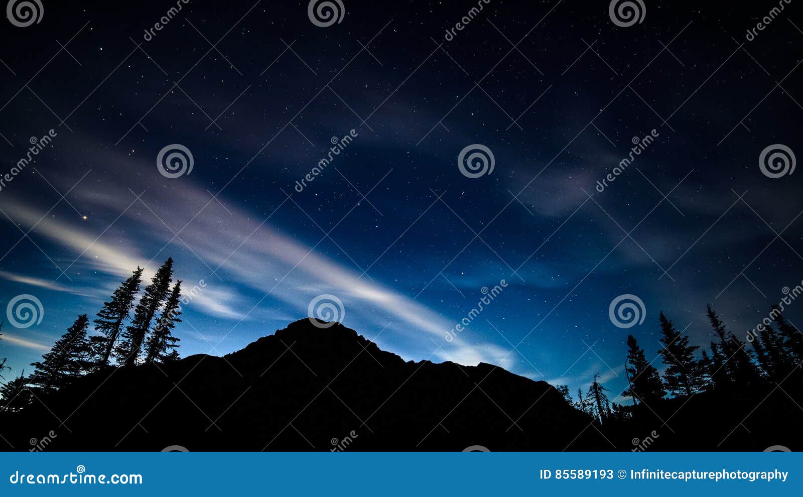Deep Blue Sky Over Mountain Stock Image - Image of blue, mountain: 85589193
