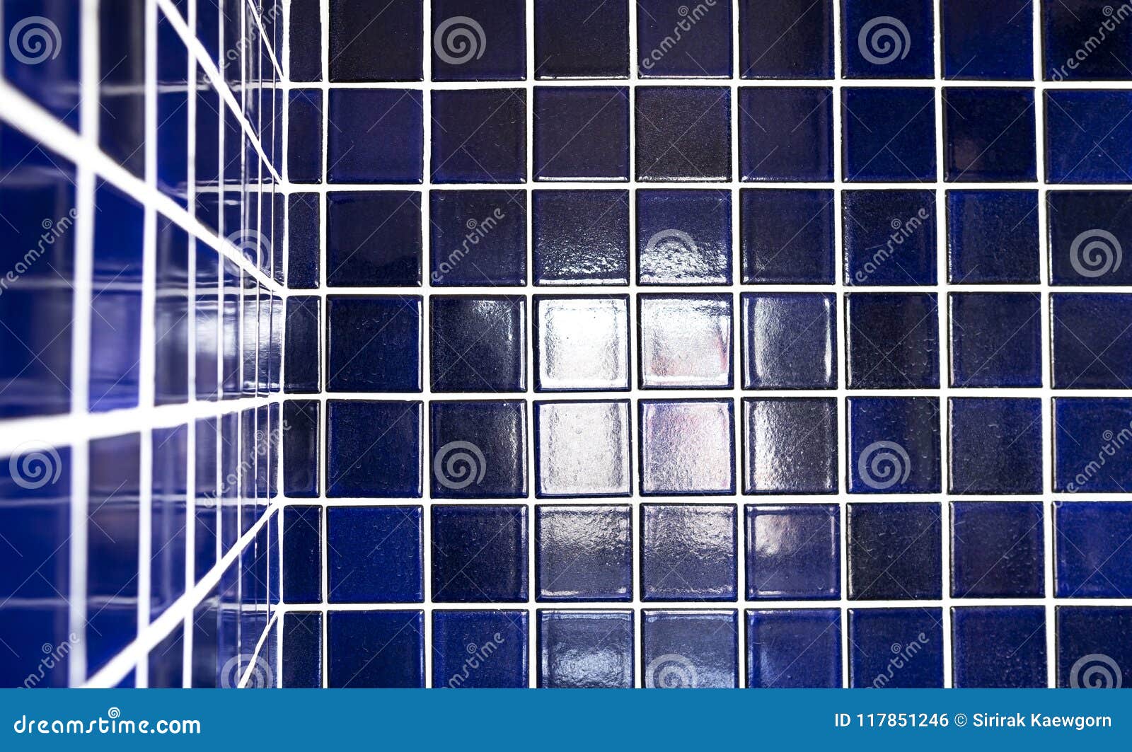Deep blue tile background stock photo. Image of mosaic - 117851246