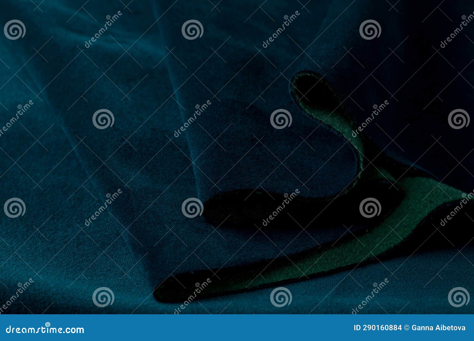 Deep Blue Velour Textile Sample. Fabric Texture Background Stock Photo ...
