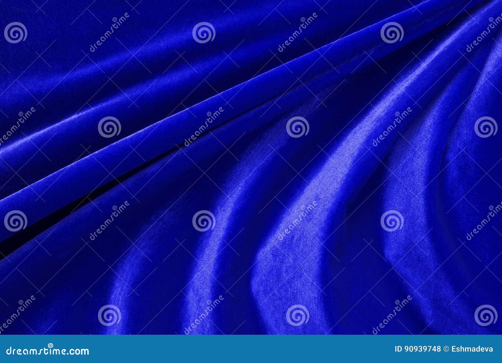 Deep blue velvet close up stock photo. Image of background - 90939748