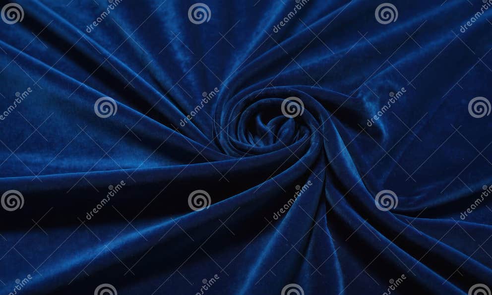 Deep Blue Velvet Texture Background or Backdrop of Soft and Smooth ...
