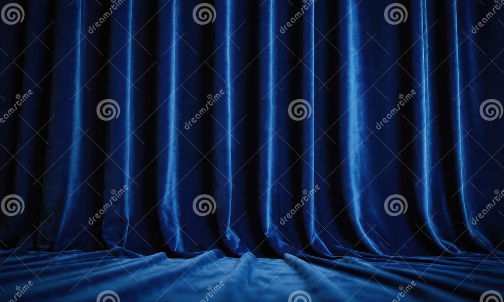 Deep Blue Velvet Texture Background or Backdrop of Soft and Smooth ...