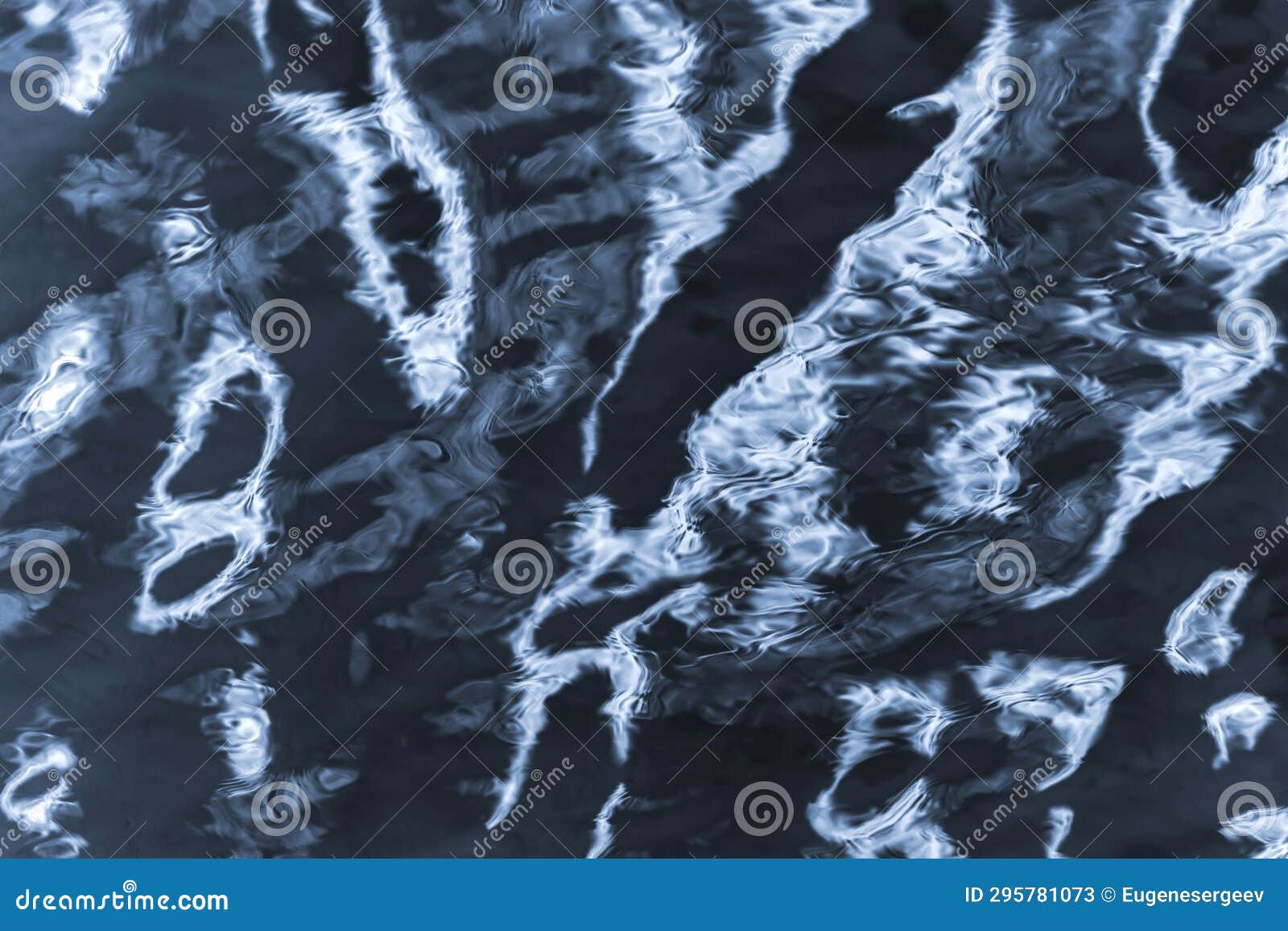 Deep Blue Water Surface with Abstract Ripple Pattern. Natural Abstract ...